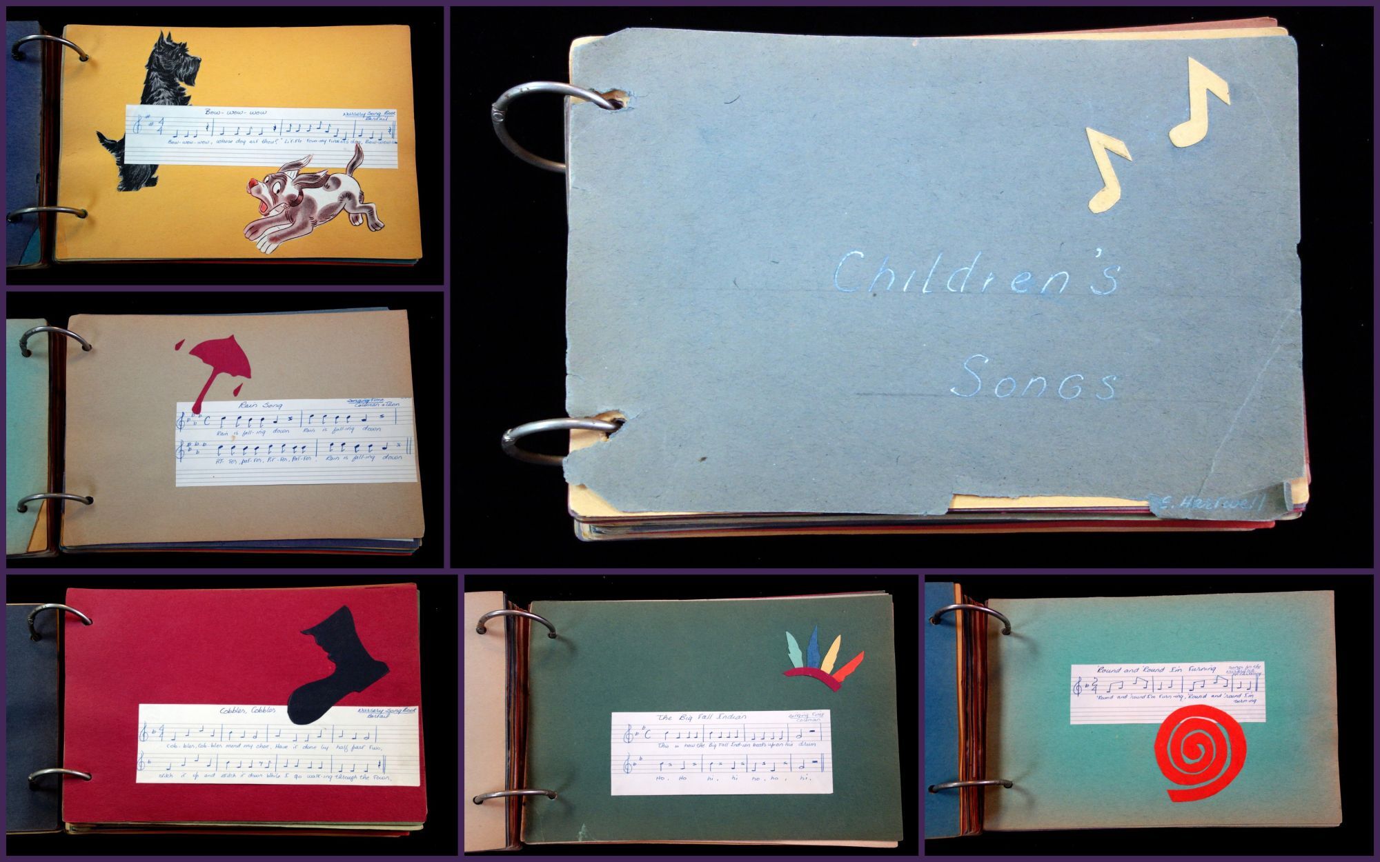 Handmade Book of Children's Songs with Words, Verse & Illustrations | E ...